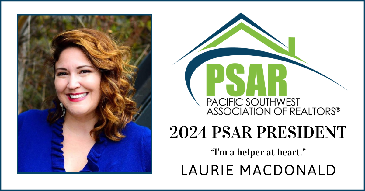 MEET LAURIE MACDONALD, 2024 PSAR PRESIDENT, A HELPER AT HEART