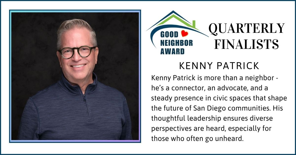 Good Neighbor: Kenny Patrick – A Voice for the Community