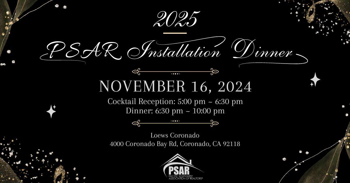 2025 PSAR Installation Dinner